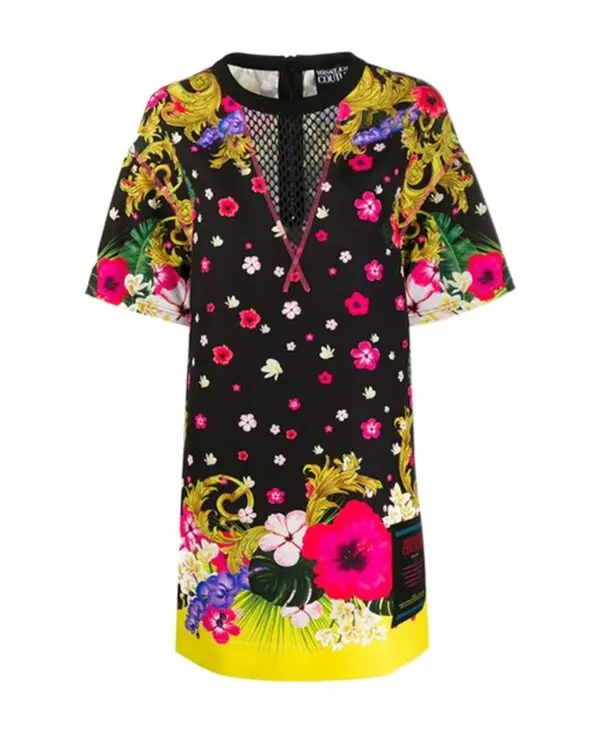 Versace Printed T-shirt Dress