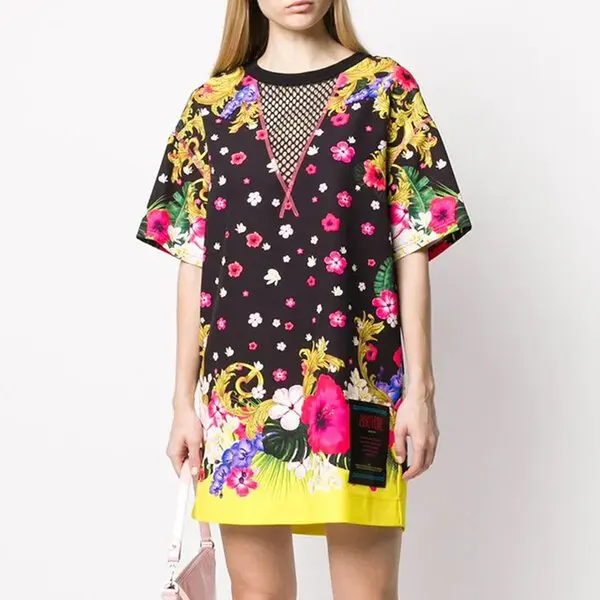 Versace Printed T-shirt Dress