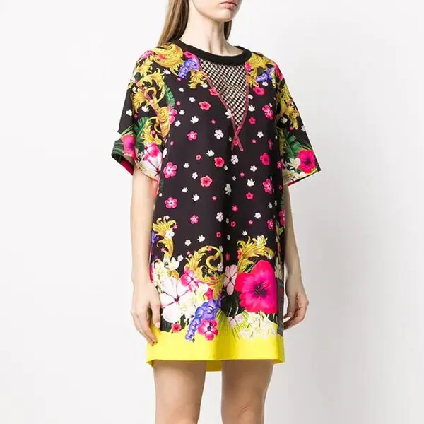 Versace Printed T-shirt Dress