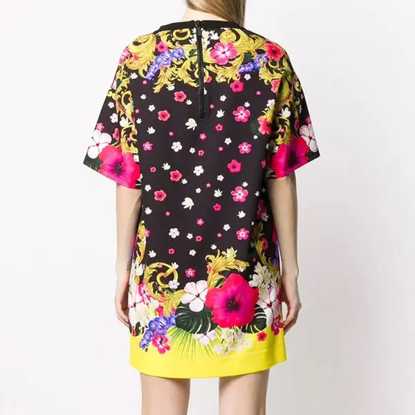 Versace Printed T-shirt Dress