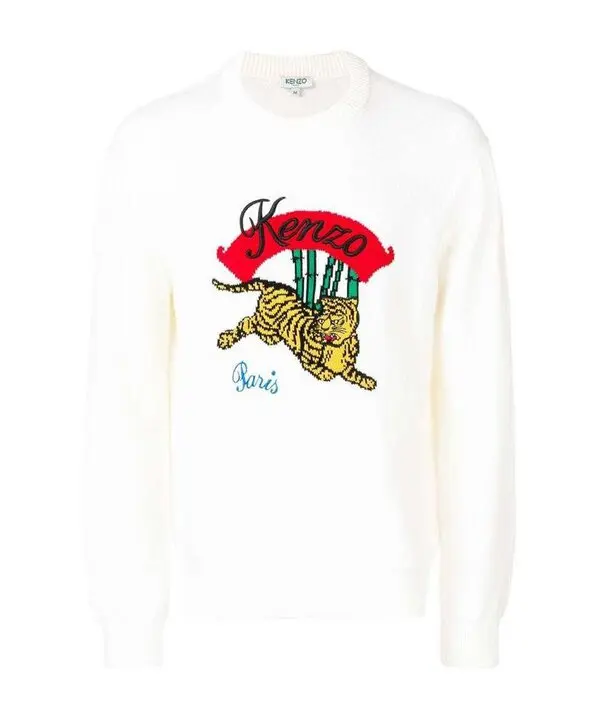 Kenzo Tigger Pullover - White