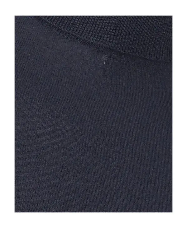 ZANONE Flexwool Turtleneck Knitwear With Ribbed Details - Black