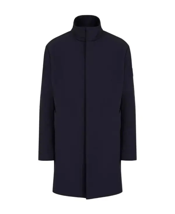 Giorgio Armani Concealed Fastened Straight Hem Parka - Black
