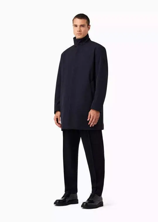 Giorgio Armani Concealed Fastened Straight Hem Parka