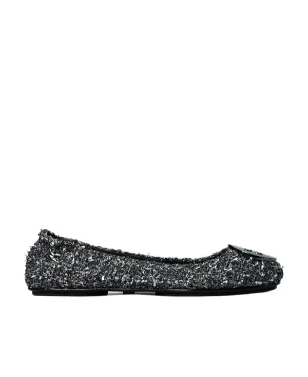 Tory Burch Minnie Travel Ballet Flats With Metal Double T