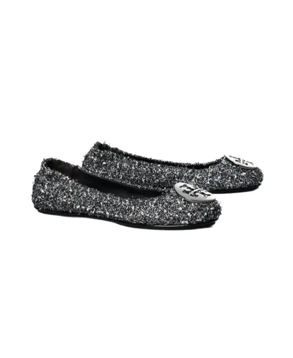 Tory Burch Minnie Travel Ballet Flats With Metal Double T