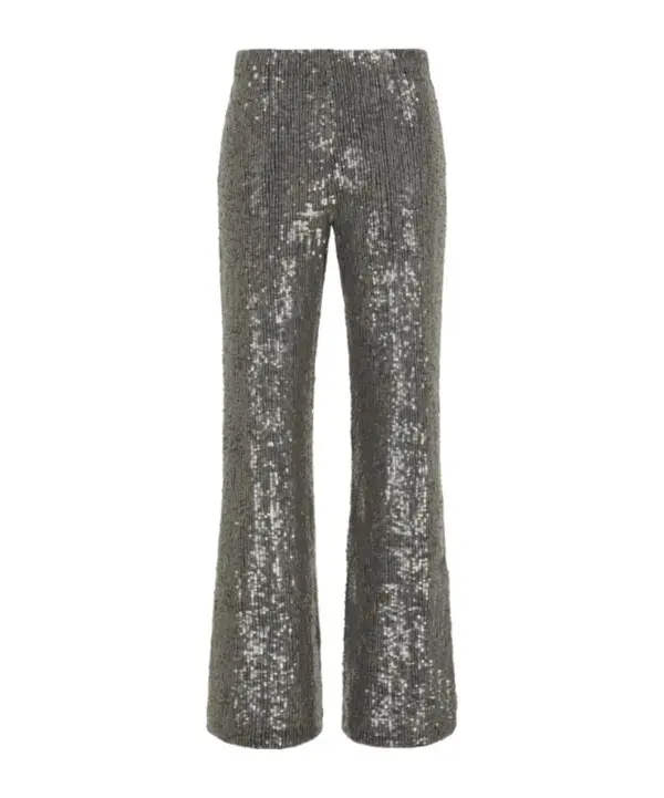 P.a.r.o.s.h Allover Sequins Wide-leg Trousers