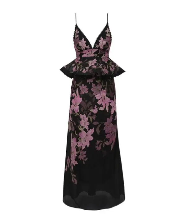 Zimmermann Dawning" Ruffle Slip Maxi Dress
