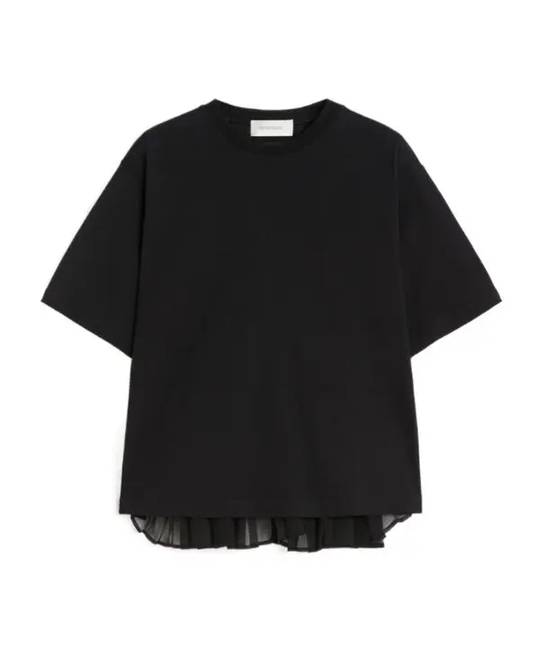 Sportmax Pleated Panel T-shirt