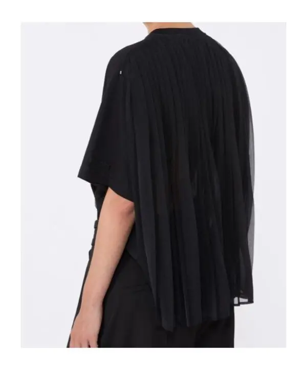 Sportmax Pleated Panel T-shirt