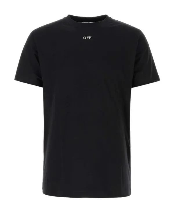 Off-White Logo Embroidered Crewneck T-shirt