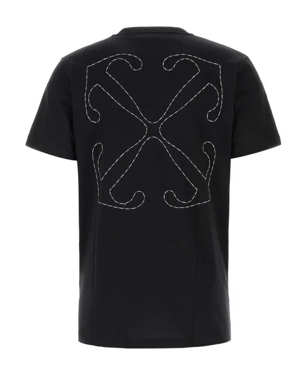 Off-White Logo Embroidered Crewneck T-shirt