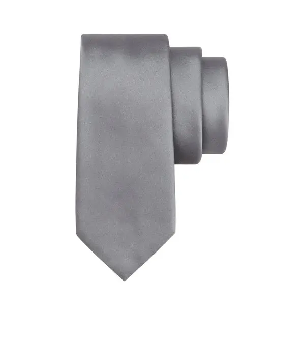 FERRAGAMO Logo Neck Tie - Gray