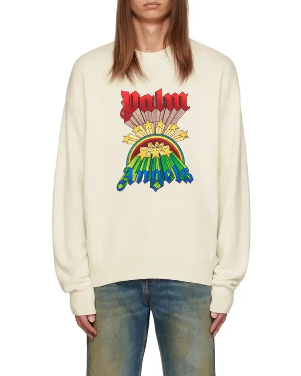 Palm Angels Crewneck Knitted Jumper