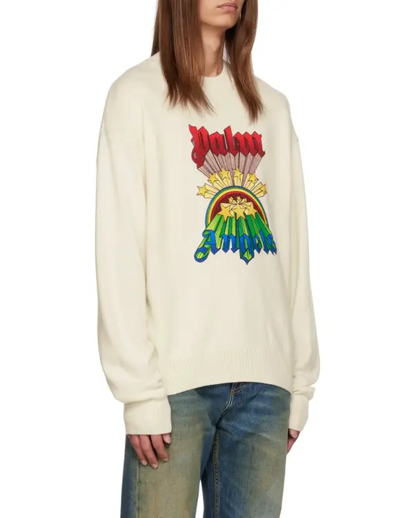 Palm Angels Crewneck Knitted Jumper
