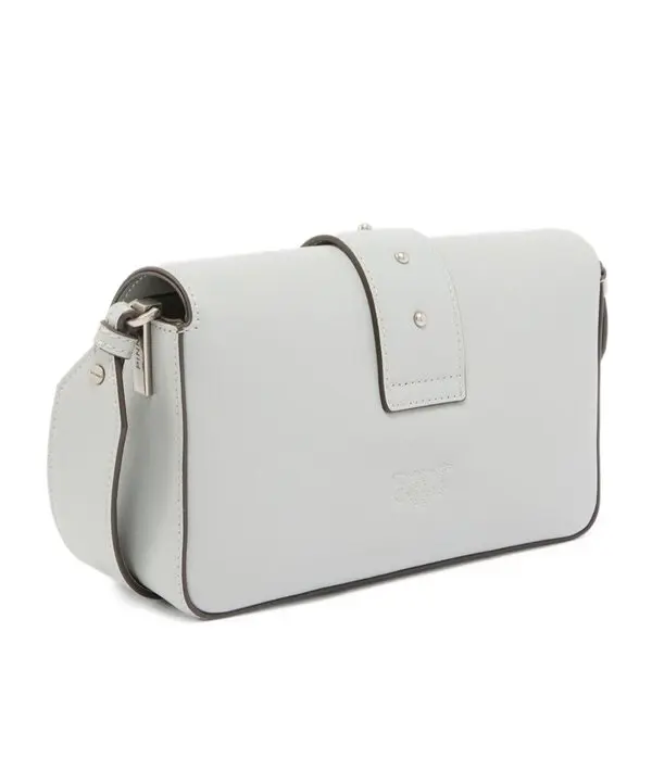 Pinko Love Birds Buckled Mini Shoulder Bag - Grey