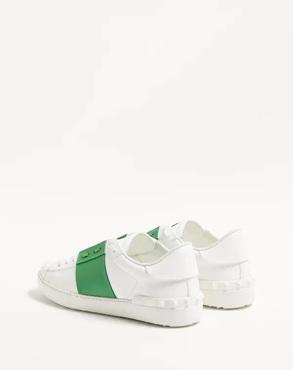 Valentino Garavani Open Sneakers With Perforated Details - White