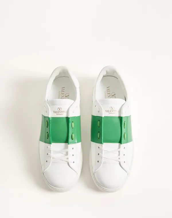 Valentino Garavani Open Sneakers With Perforated Details - White