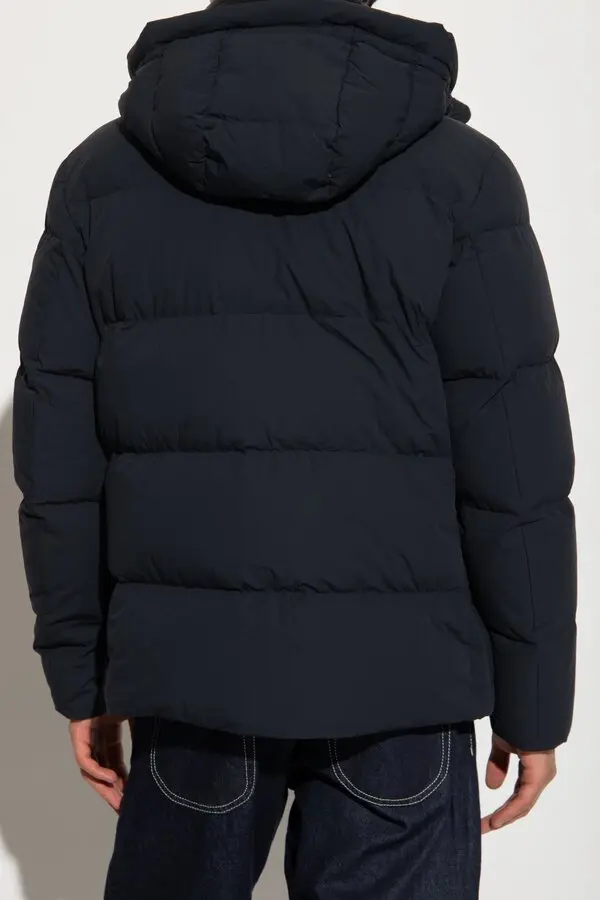 Woolrich Logo Patch Hooded Down Jacket