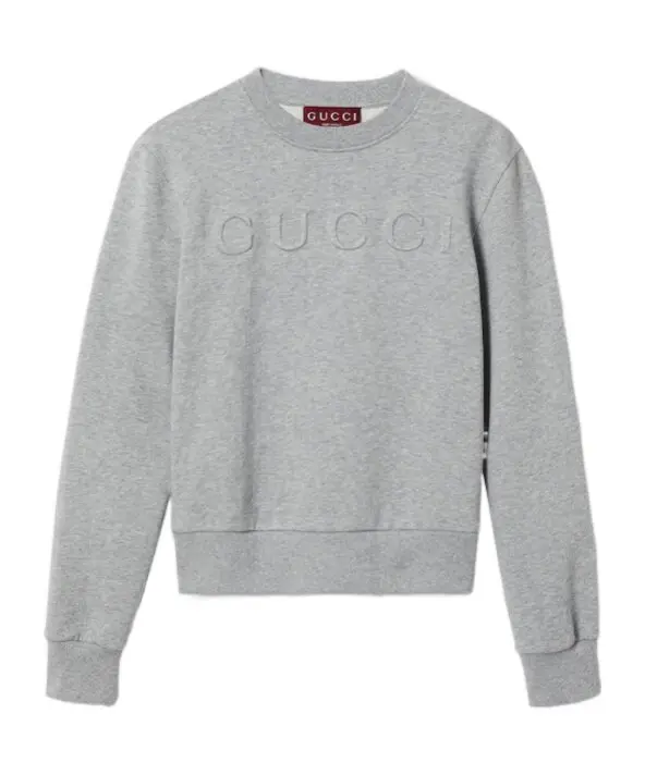 Gucci Crewneck Sweatshirt With Embossed Logo