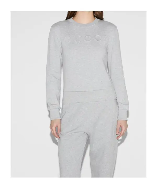 Gucci Crewneck Sweatshirt With Embossed Logo