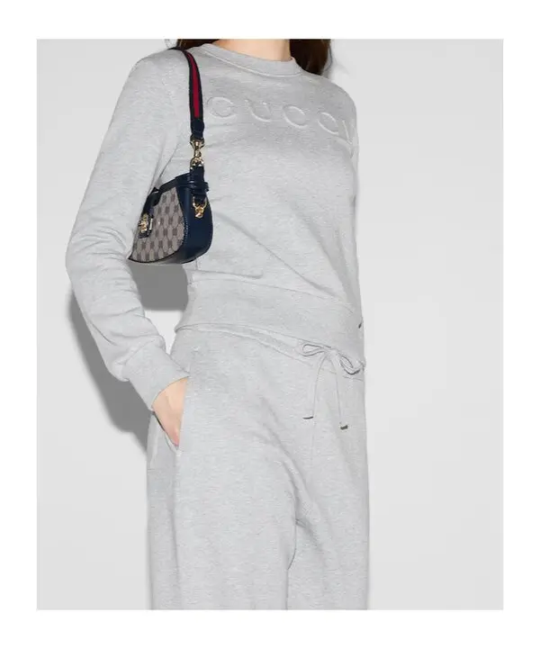 Gucci Crewneck Sweatshirt With Embossed Logo