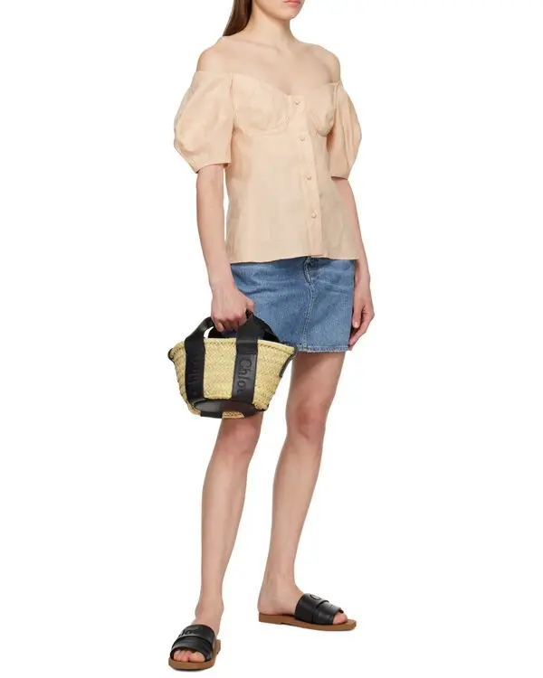 Chloé Sense Small Woven Basket Bag
