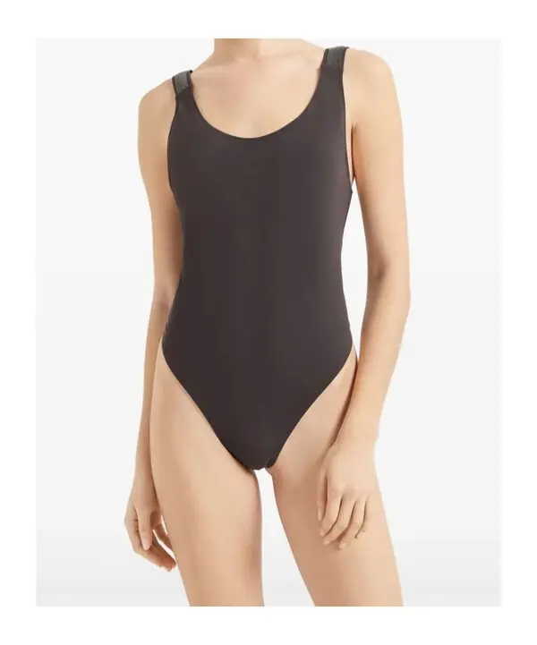 Brunello Cucinelli Sleeveless One-piece Swimsuit - Cedar Brown