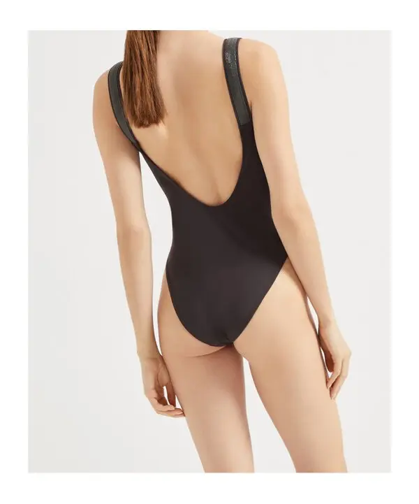 Brunello Cucinelli Sleeveless One-piece Swimsuit - Cedar Brown