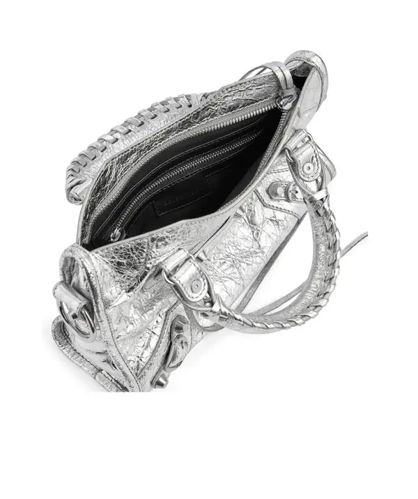 Balenciaga Le City Mini Shoulder Bag - Silver
