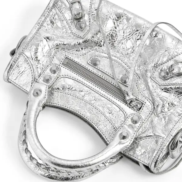 Balenciaga Le City Mini Shoulder Bag - Silver