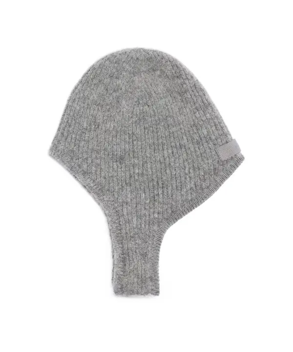 Jacquemus La Capuche Gros Grain Knitted Hat - Dark Gray