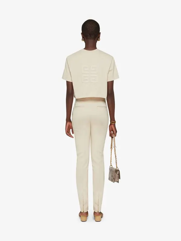 Givenchy Logo Plaque Slim Fit Stirrup Pants