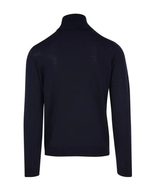 ROBERTO COLLINA High-neck Long-sleeve Sweater - Black