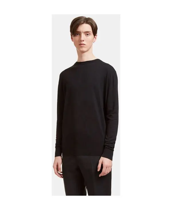 AIEZEN Crew Neck Cashmere Silk Blend Sweater