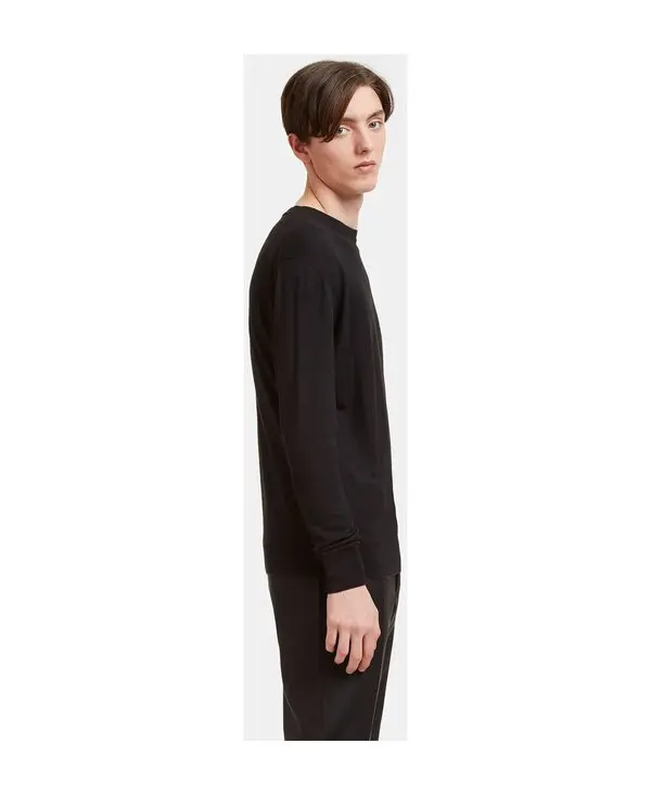 AIEZEN Crew Neck Cashmere Silk Blend Sweater