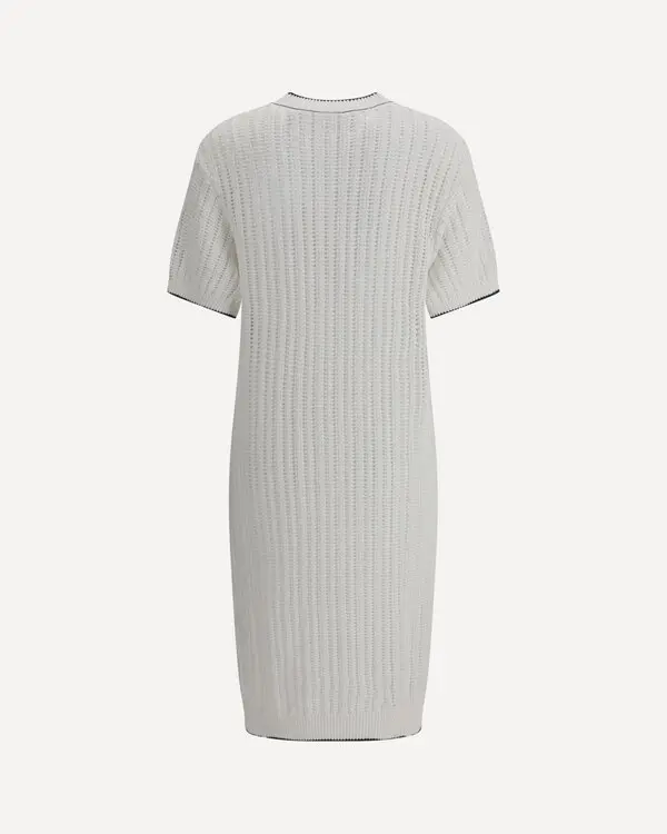 Brunello Cucinelli Ribbed-knit Short-sleeved Dress