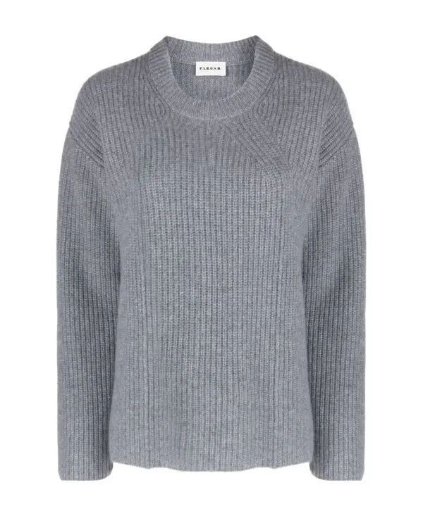 P.a.r.o.s.h Crewneck Knitted Jumper With Ribbed Detailing