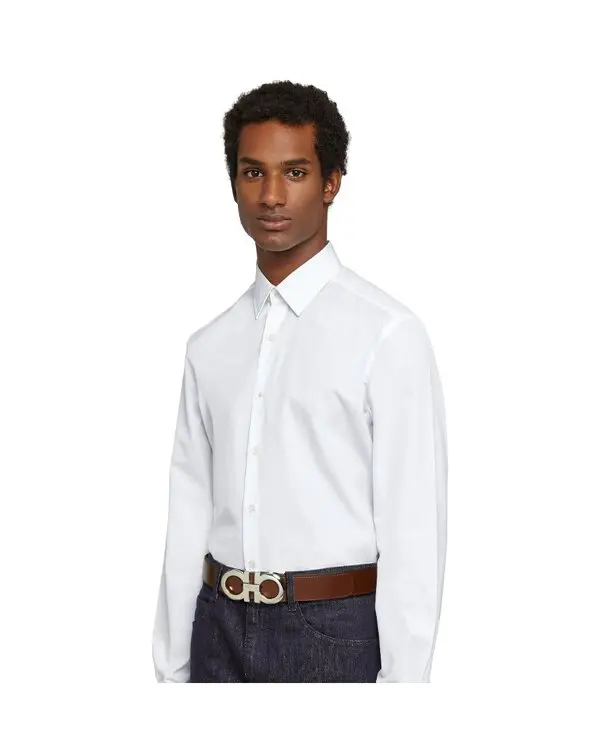 FERRAGAMO Logo Plaque Belt - Black