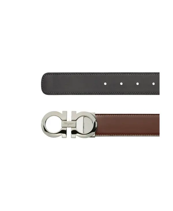 FERRAGAMO Logo Plaque Belt - Black