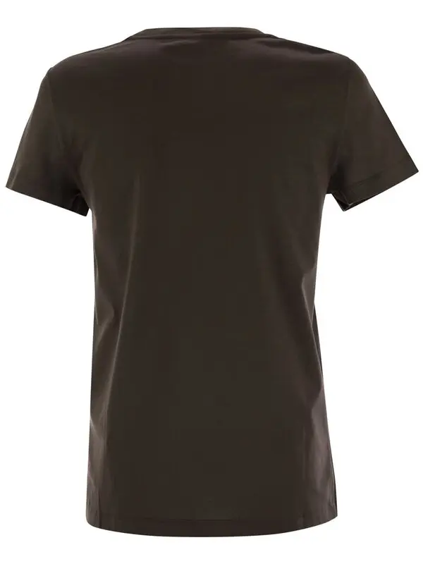 Max Mara Giovane Embroidered Crewneck T-shirt - Brown