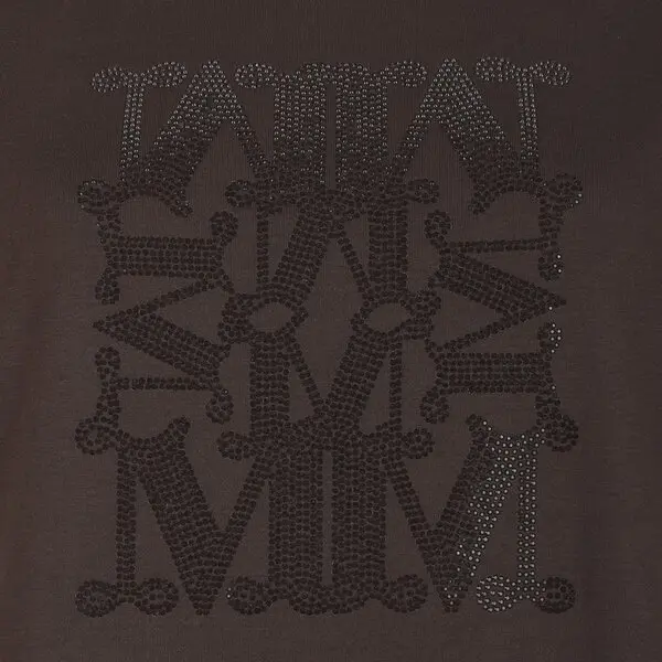 Max Mara Giovane Embroidered Crewneck T-shirt - Brown