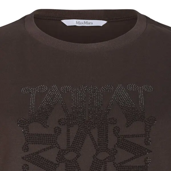 Max Mara Giovane Embroidered Crewneck T-shirt - Brown