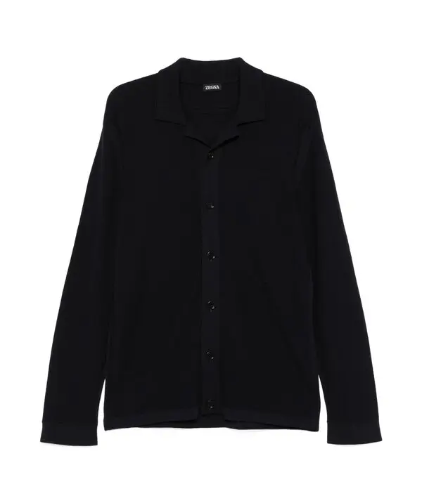 Zegna Wool Shirt - Black