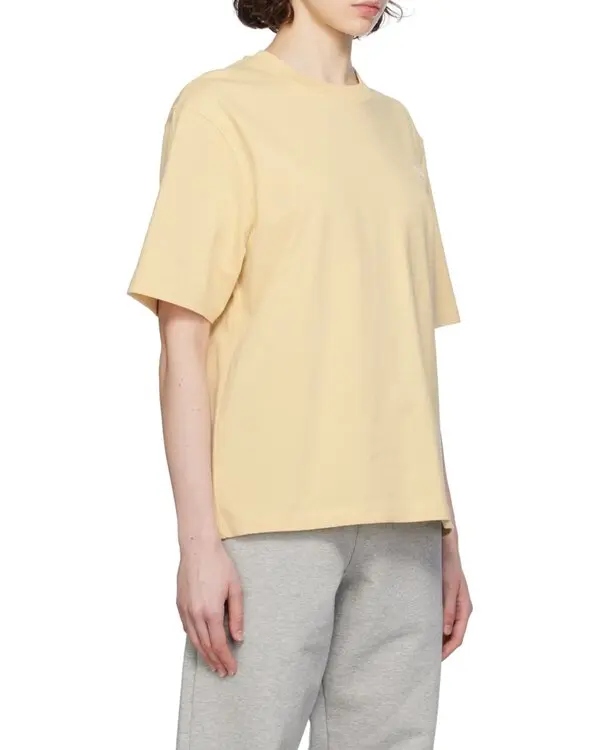 AMI Paris Logo Printed Crewneck T-shirt - Nude