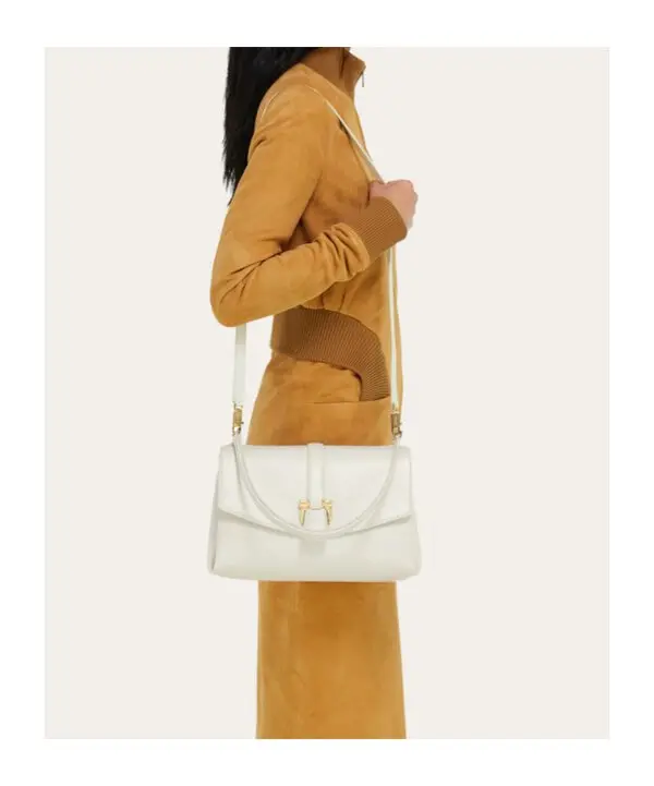 FERRAGAMO Logo Buckle Shoulder Bag
