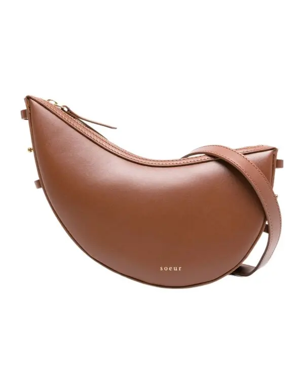 Soeur Small Wino Leather Shoulder Bag - Brown