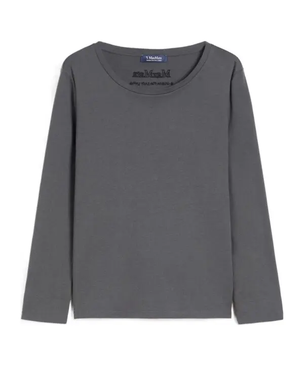 Max Mara Long Sleeve Jersey T-shirt - Black