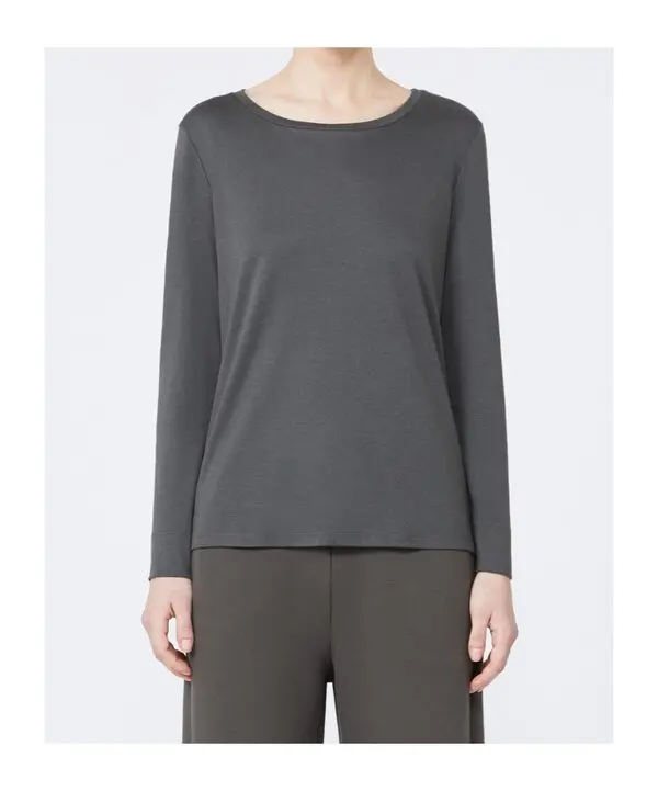 Max Mara Long Sleeve Jersey T-shirt - Black