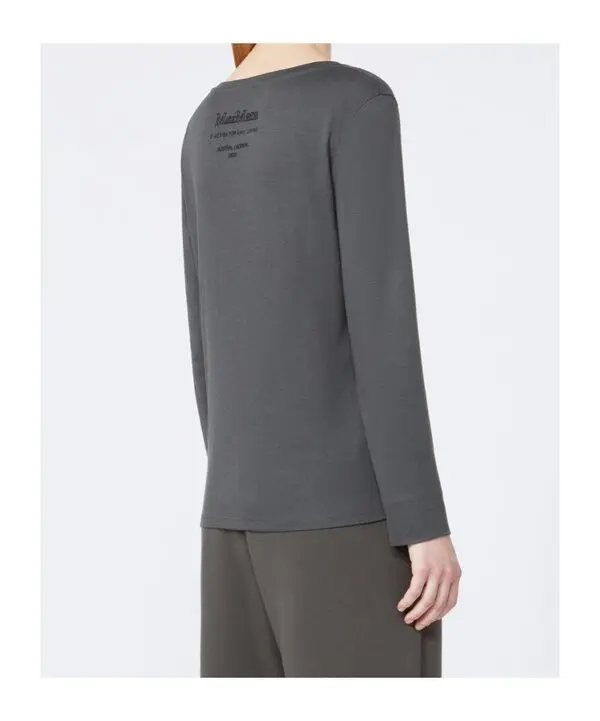 Max Mara Long Sleeve Jersey T-shirt - Black